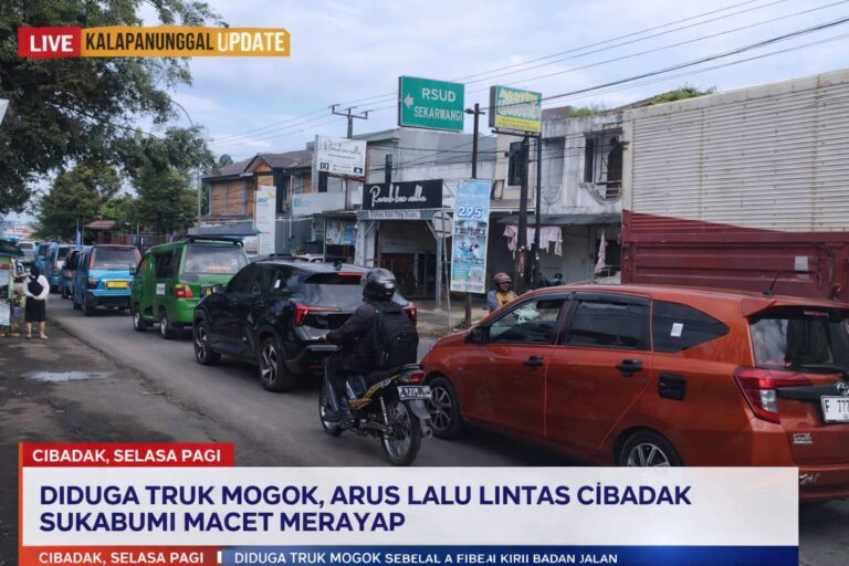 Diduga Truk Mogok, Arus Lalu Lintas Cibadak Sukabumi Macet Merayap ...